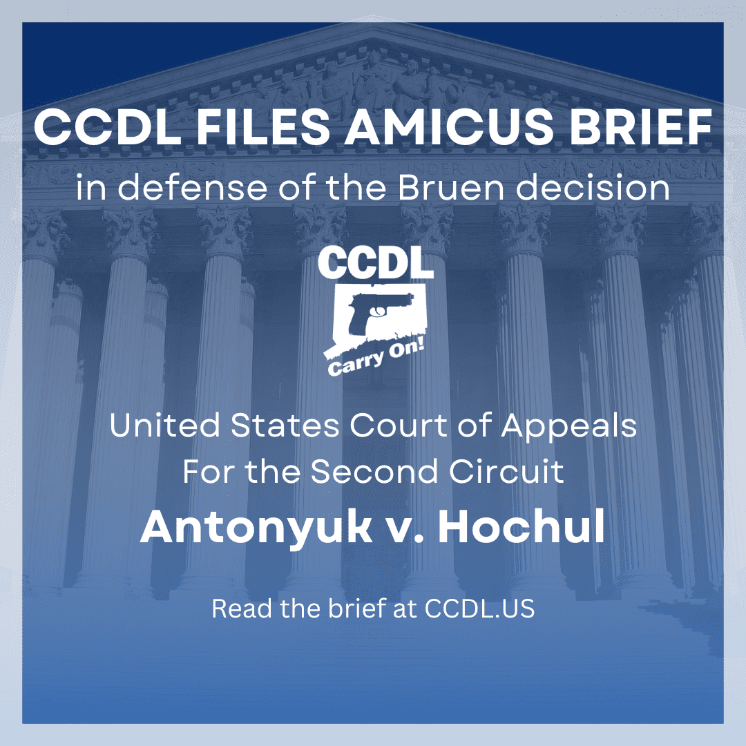 CCDL FILES AMICUS BRIEF IN DEFENSE OF THE BRUEN DECISION - Connecticut ... CCDL FILES AMICUS BRIEF IN DEFENSE OF THE BRUEN DECISION - Connecticut ...